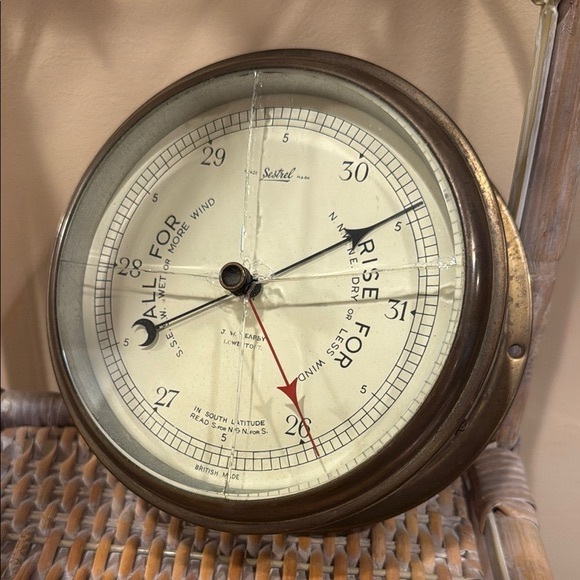 Wall Decor | Vintage Sestrel Barometer In Solid Brass | Poshmark